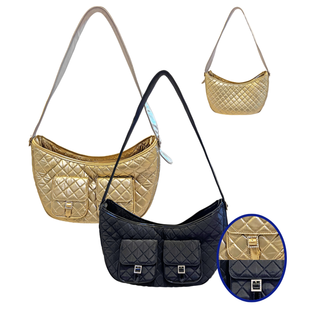 Quilted Emily Sling: Metallics & Rhinestones – A Pet with Paws