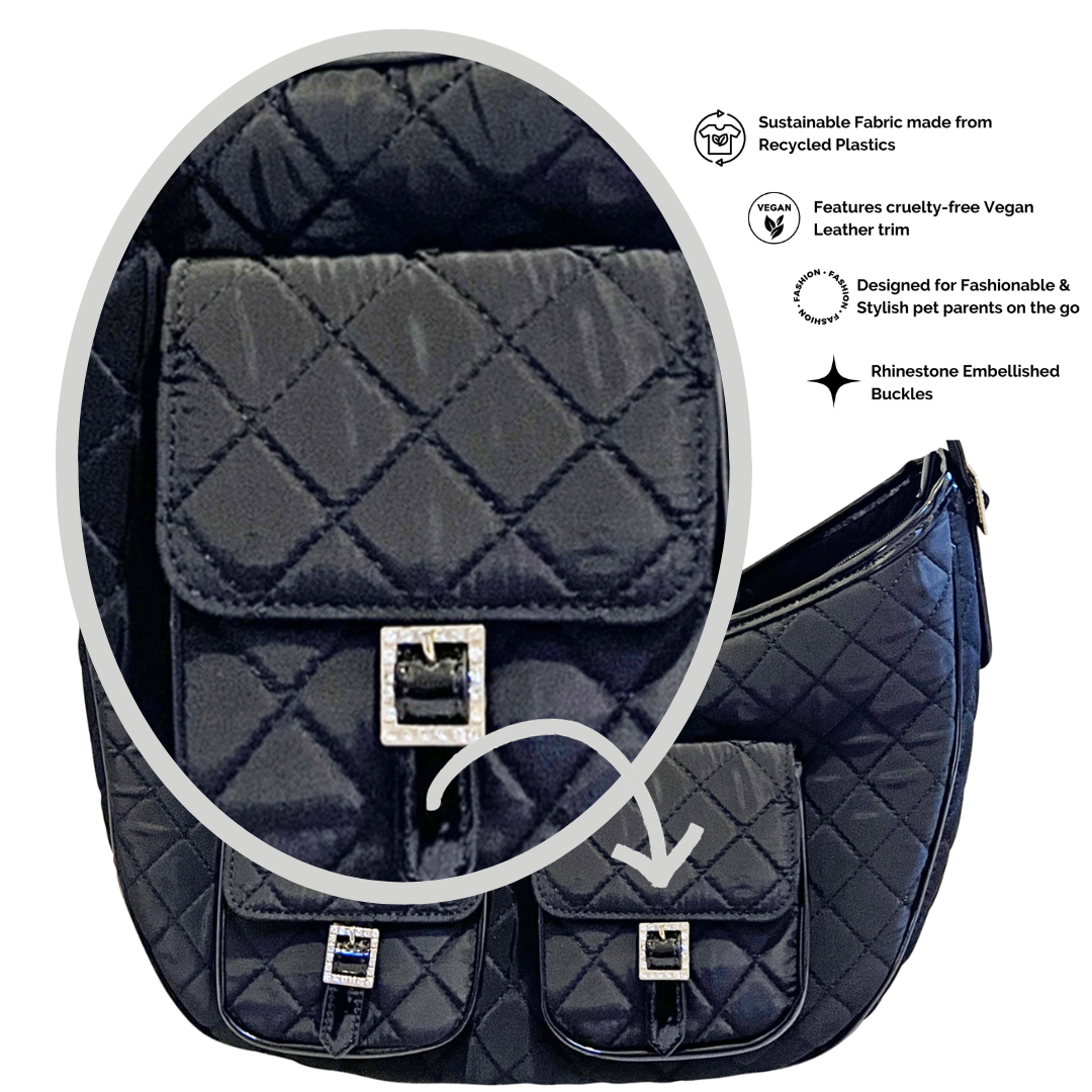 Quilted Emily Sling: Metallics & Rhinestones – A Pet with Paws